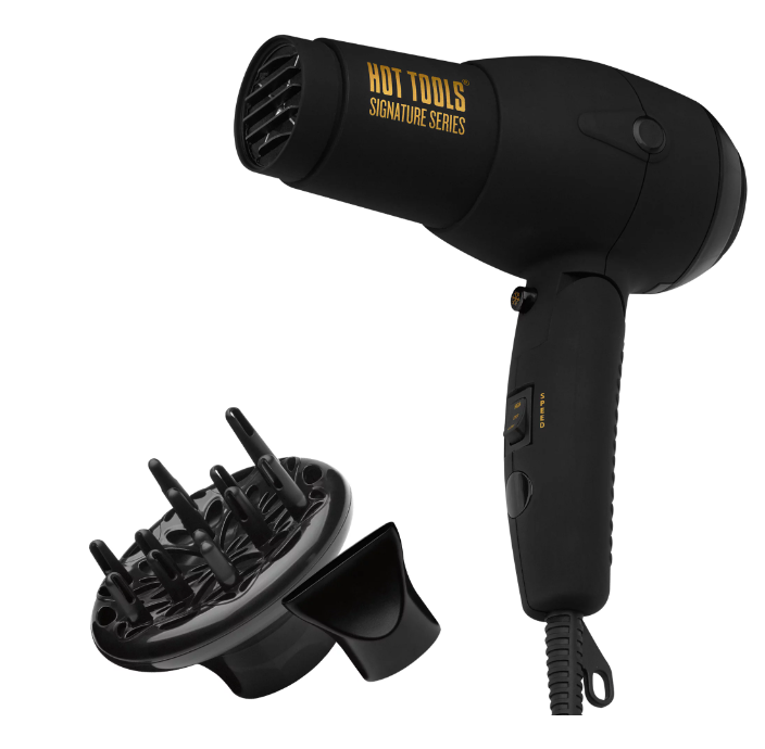 Hot Tools Pro Signature 1875w Travel Size Ionic Hair Dryer Black
