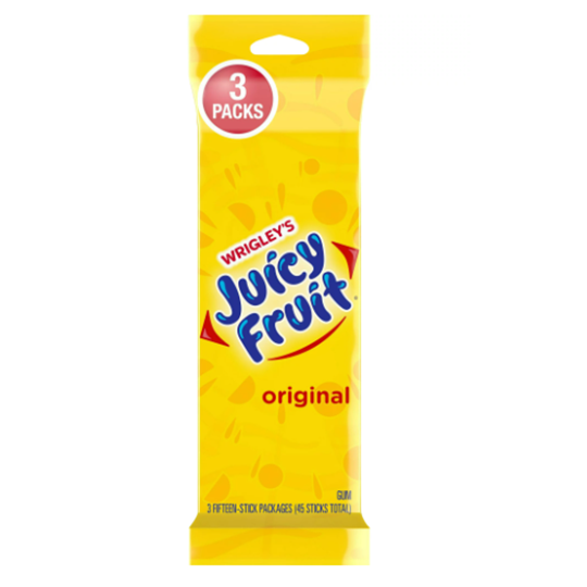 Juicy Fruit Chewing Gum, Value Pack - 15 ct (3 Pack) | Bayan Mall PH